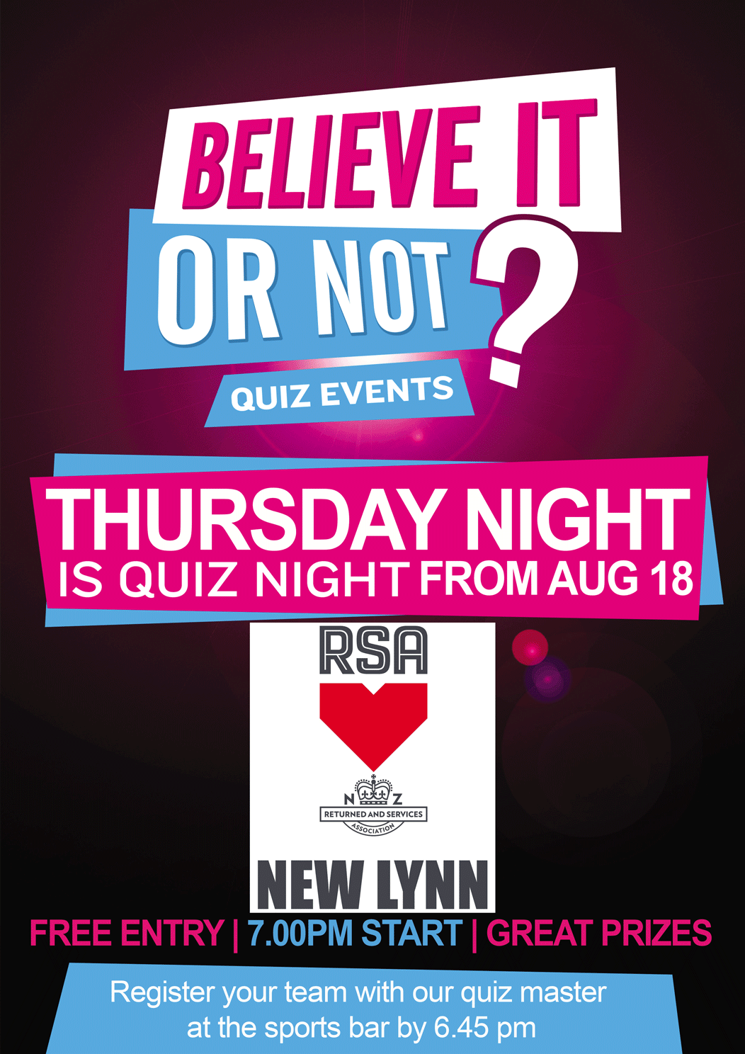 New Lynn RSA, Restaurant, Social Community Club