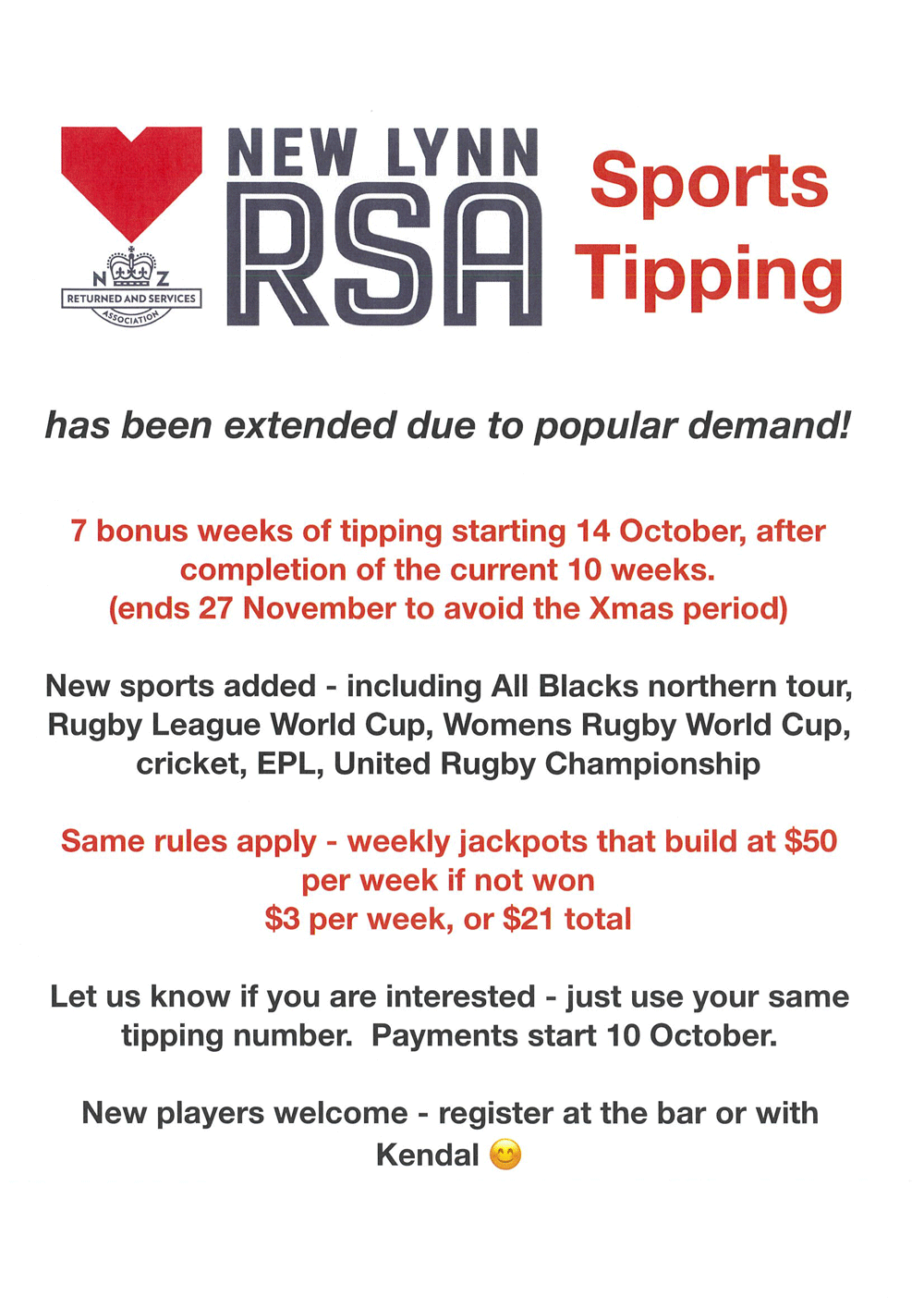 New Lynn RSA, Restaurant, Social Community Club