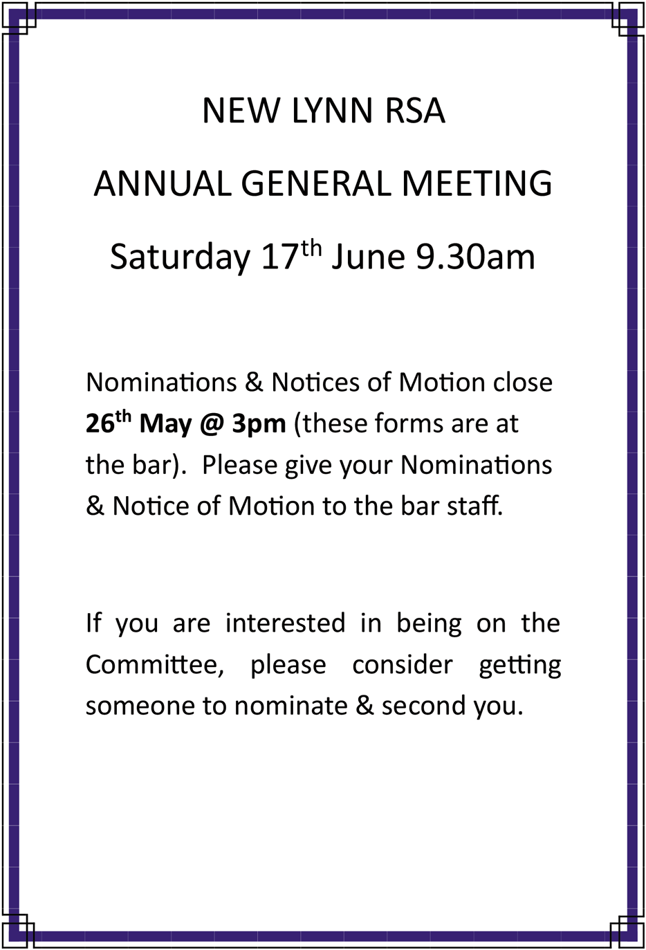 New Lynn RSA, Restaurant, Social Community Club